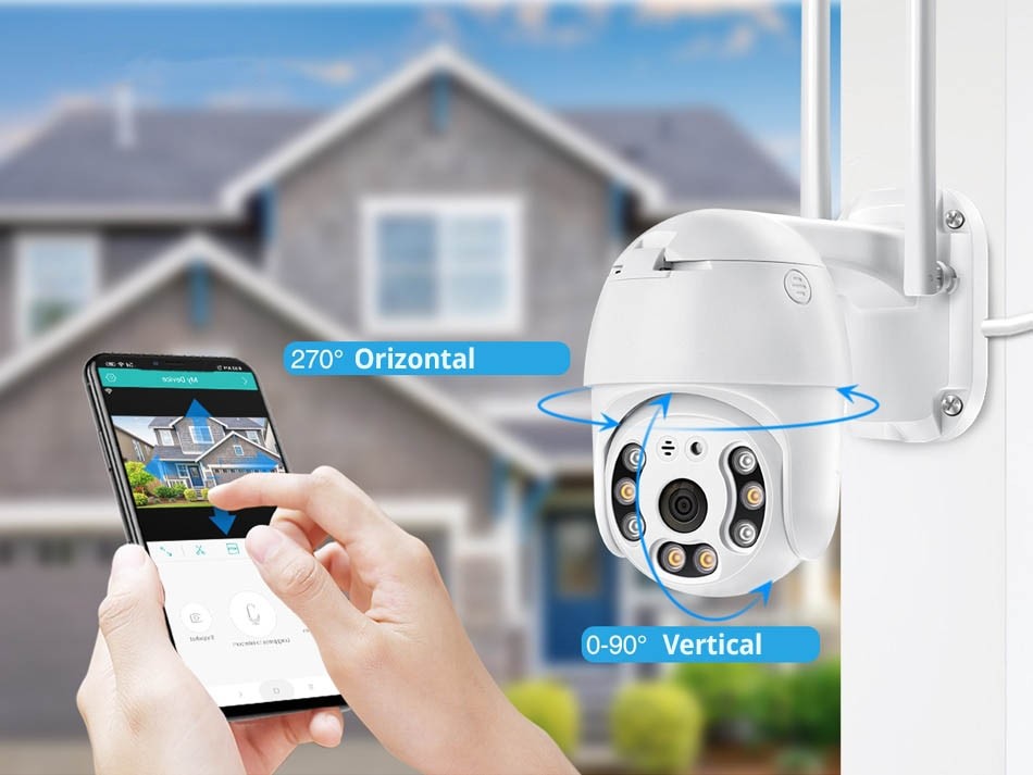 Cumpara Camera de supraveghere PTZ 2MP, Wireless, Antene Duale, Cu ...